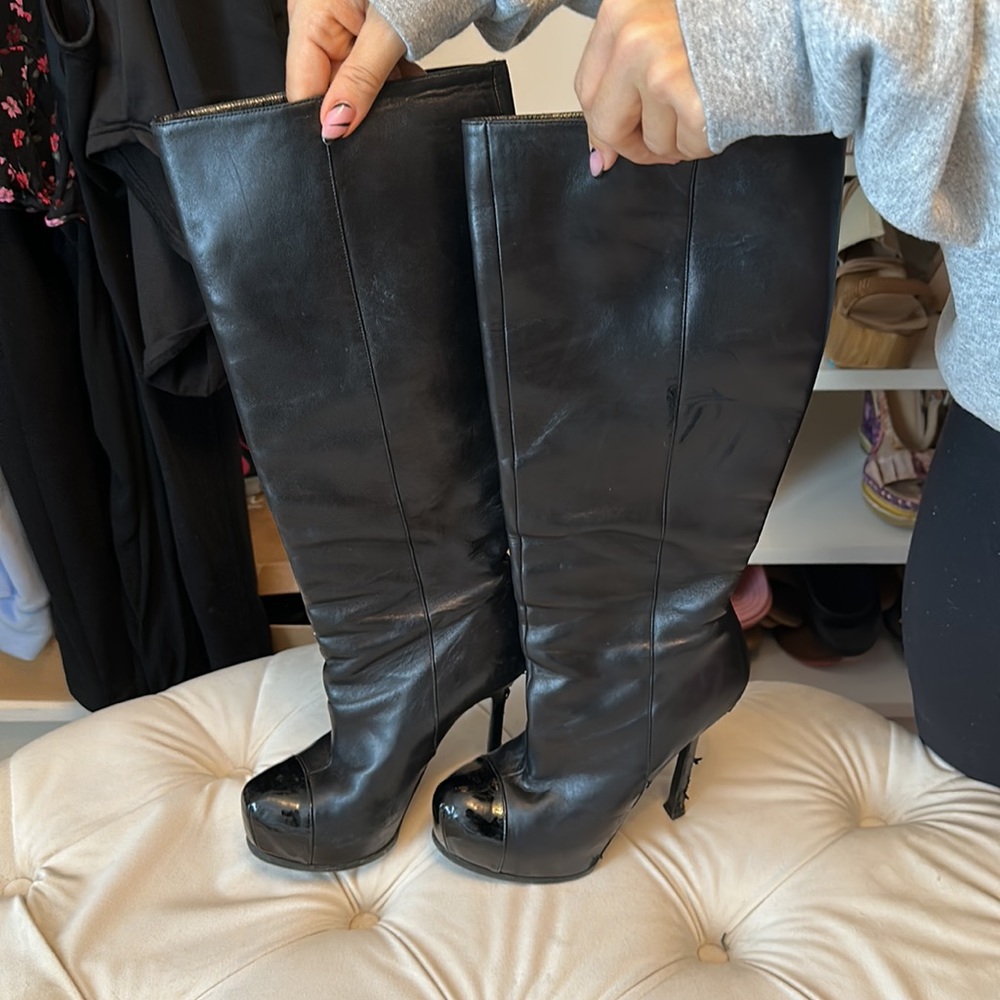 Ysl Leather Boots - Gem
